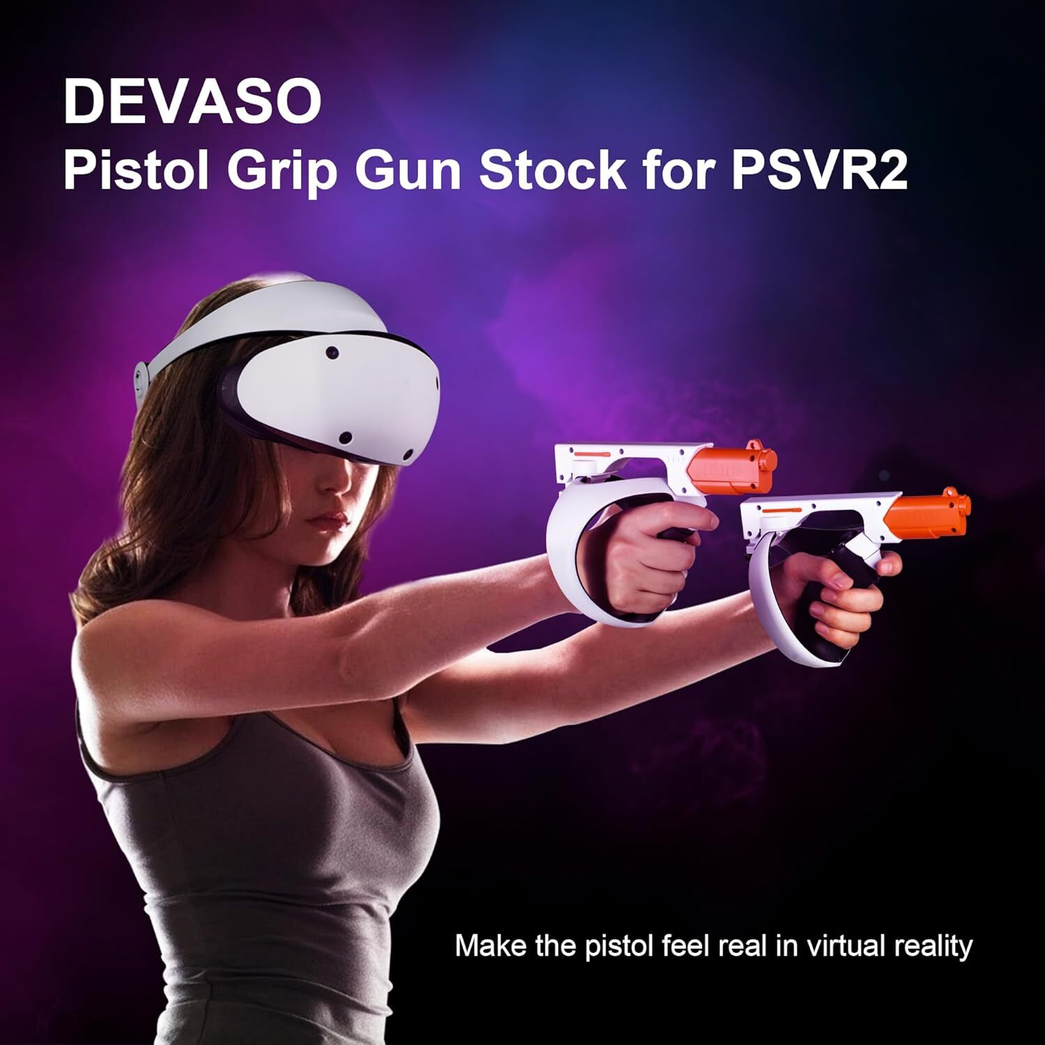 Magnetic Pistol Gunstock Cover For PS VR2 VR Shooting Games Gun Grip ...