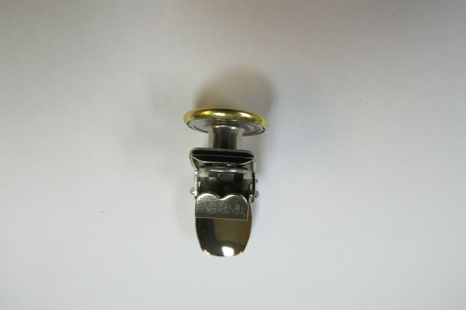 No-Sew Clip On Suspender Buttons, Gold Tone Metal, Six Pack, Assorted ...