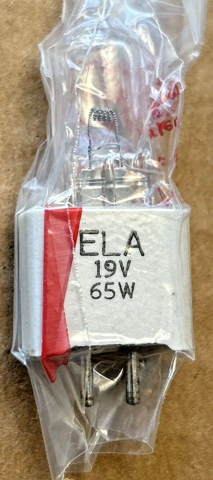 (6) GE Quartzline Lamps Bulbs, ELA, 19v, 65w, NEW | eBay