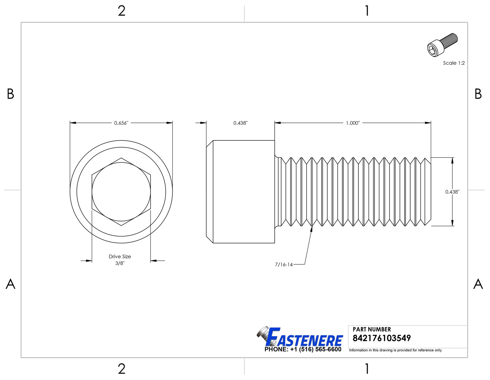 7/16-14 x 1" Socket Head Cap Screws Allen Hex Bolts Stainless Steel Qty ...