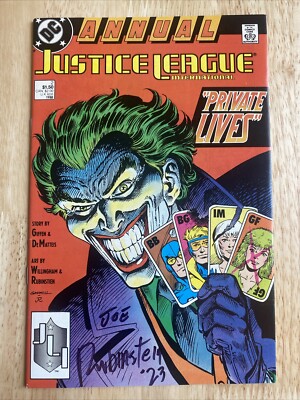 1988 DC Comics Justice League Annual #2 Signed By Joe Rubinstein VF | eBay