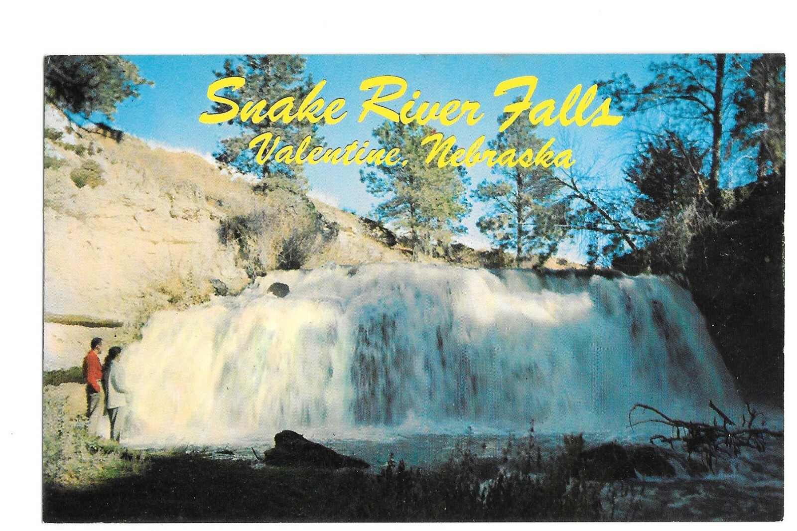 Vintage Postcard Snake River Falls Valentine, Nebraska Plastichrome | eBay