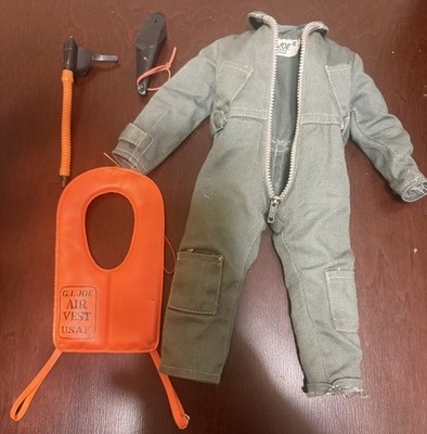 Scramble Action Pilot Set GI Joe 1964 Hasbro Vintage 12" Jumpsuit Mask ...