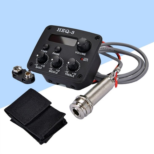 Pickup Instrument Microphone Preamp System for Guitar 3 Bands EQ Piezo ...