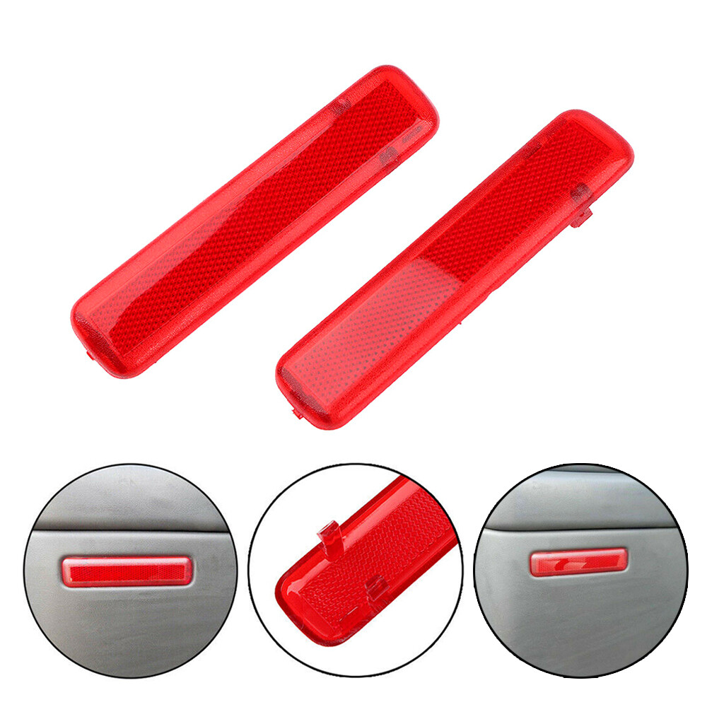 2X Red Panel Light Lens Reflector Rear Door Fits Chevrolet | eBay