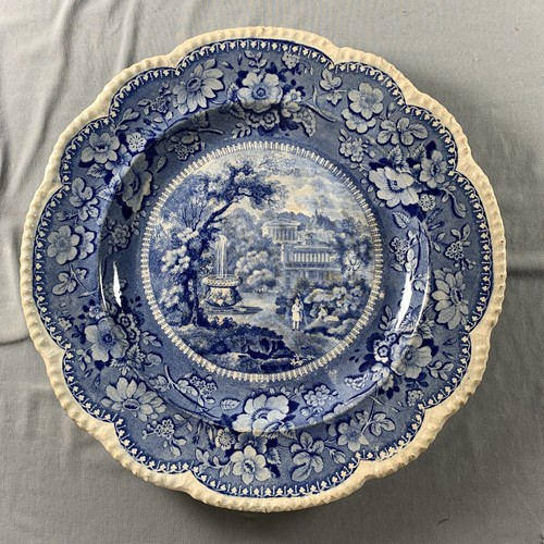 Antique Transferware Cabinet Plate Celtic China EW&S Grecian Scenery ...