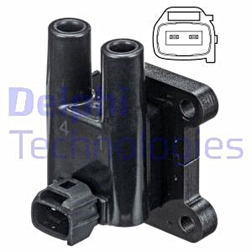 DELPHI Ignition Coil For HYUNDAI KIA Accent II III Getz Matrix 27310 ...
