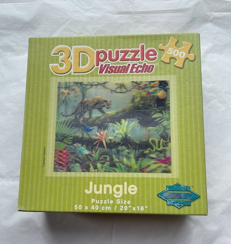 3D Visual Echo 500 piece puzzle "Jungle" - complete with all pieces ...