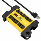 CRST Power Strip 10 Outlets Heavy duty 15 ft cord 1800J Surge Protector ...