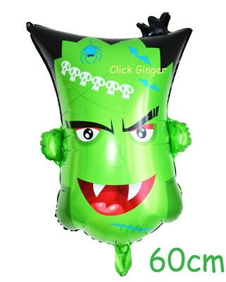 Halloween Frankenstein Foil Balloon 66cm Helium Party Decoration | eBay ...