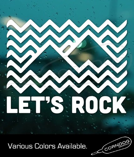 Let's Rock Chevron STICKER VINYL DECAL TWIN PEAKS COOPER RR DAVID LYNCH ...