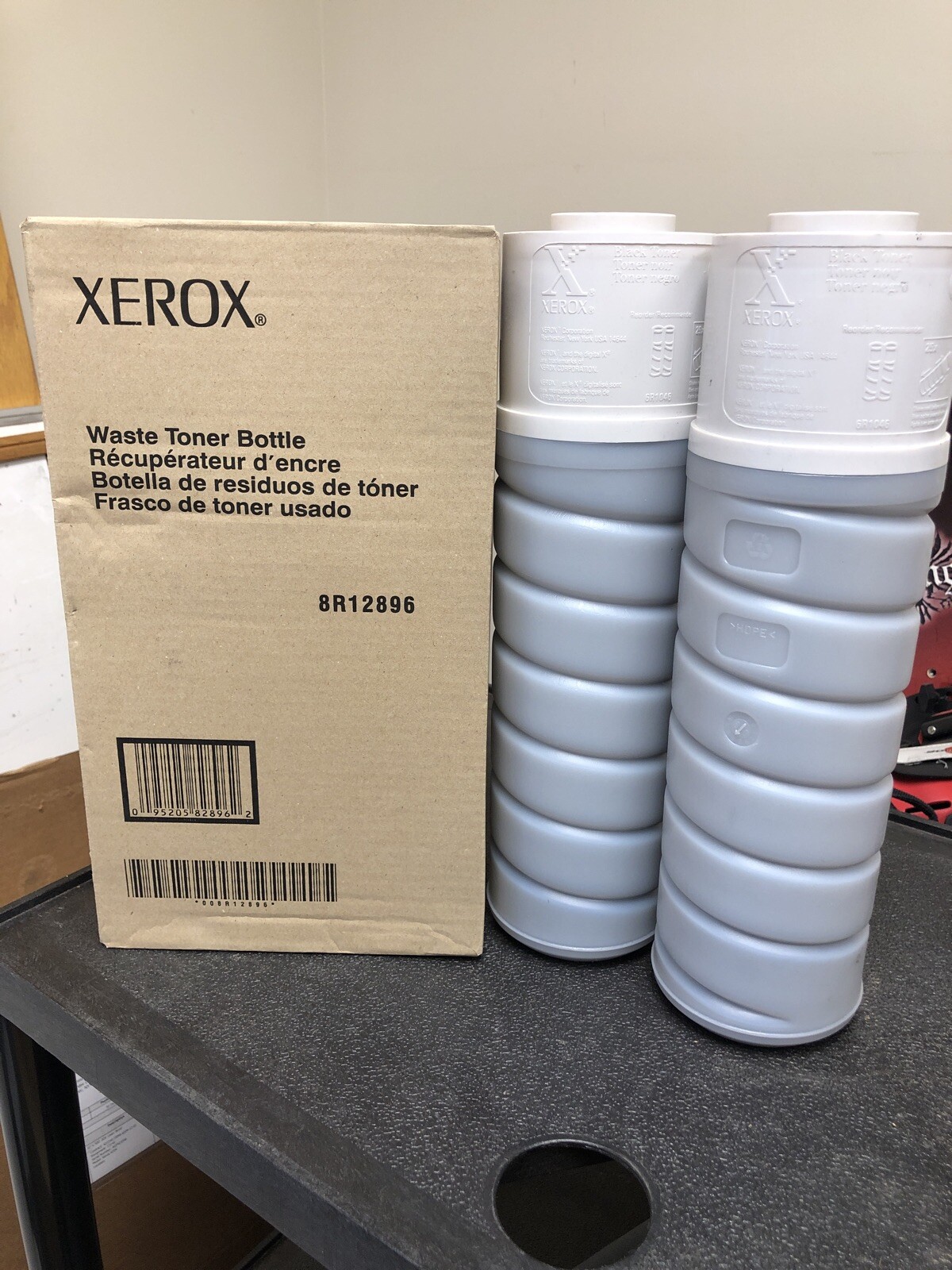 New Xerox 006R01046 Black Toner Cartridge Set, 2 Cartridges & 1 Waste ...