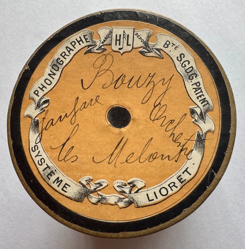 Lioret phonogaph record in original box,handwritten label | eBay