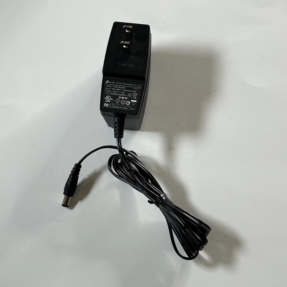 OEM TP-Link 12V 1.5A AC Adapter Model # T120150-2B1 Power Supply Used a ...