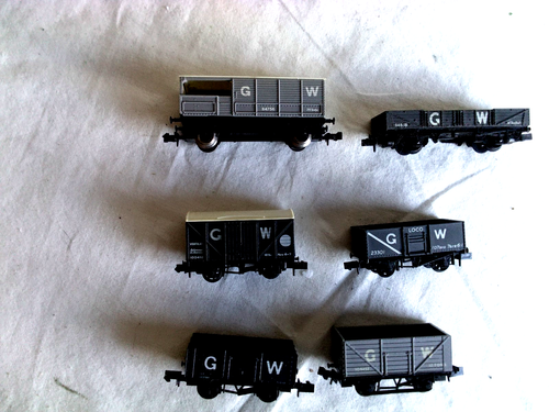 RAKE OF 6 ASSORTED " GWR " WAGONS N GAUGE | eBay UK