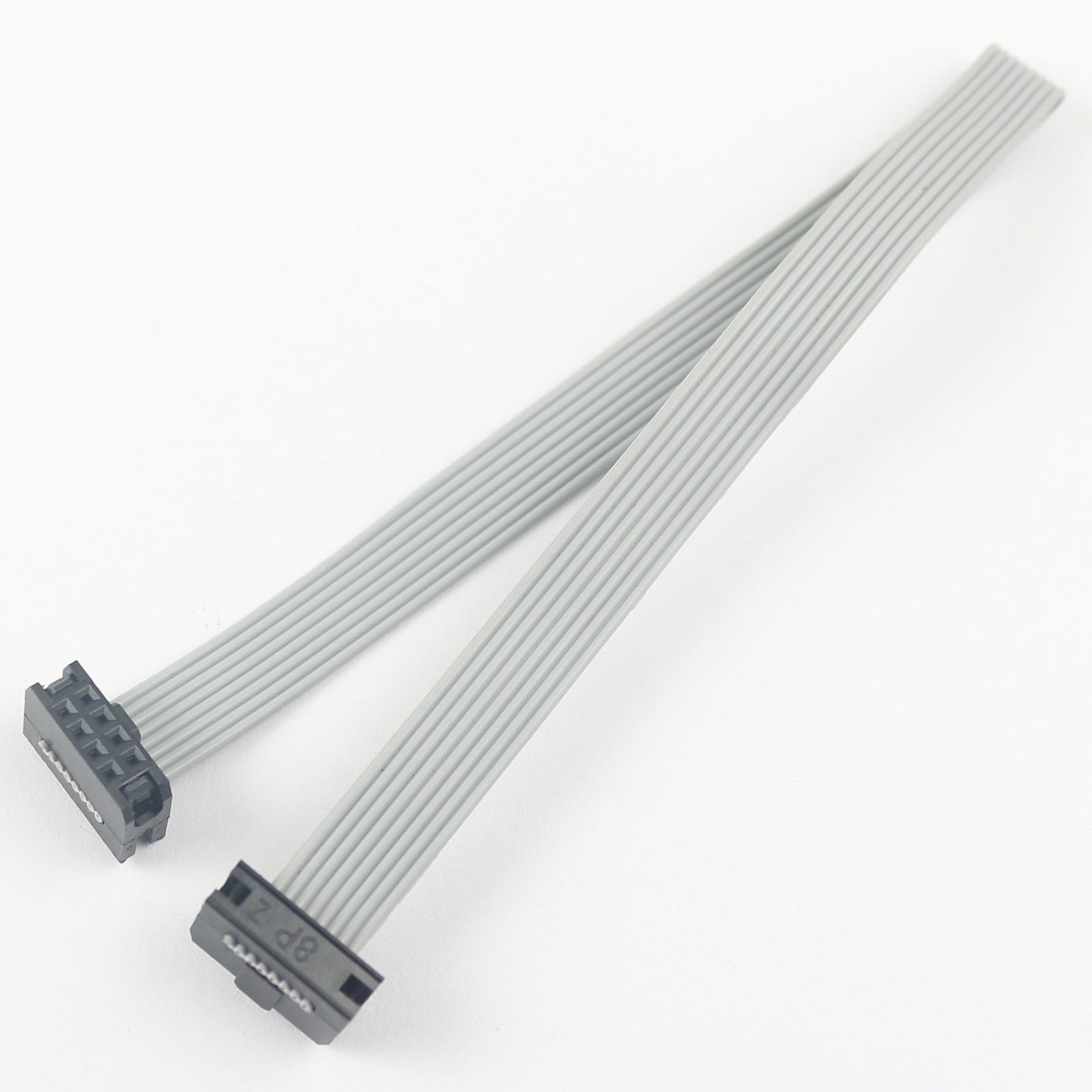 10Pcs 2mm Pitch 2x4 Pin 8 Pin 8 Wire IDC Flat Ribbon Cable Length 20CM ...