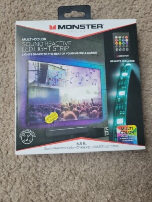 Monster Basics Multi-Color/Multi-White USB LED Light Strip 6.5ft With ...