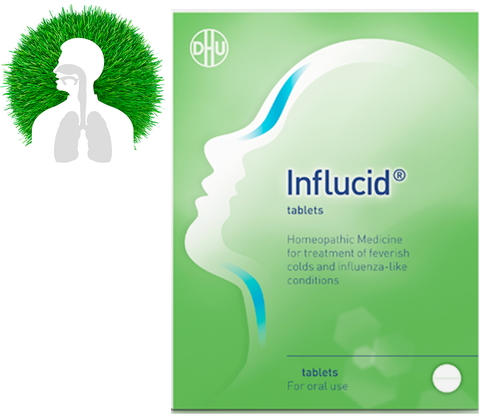 Influcid Homeopathic Cold & Flu Treatment High Fever Headache Cough ...