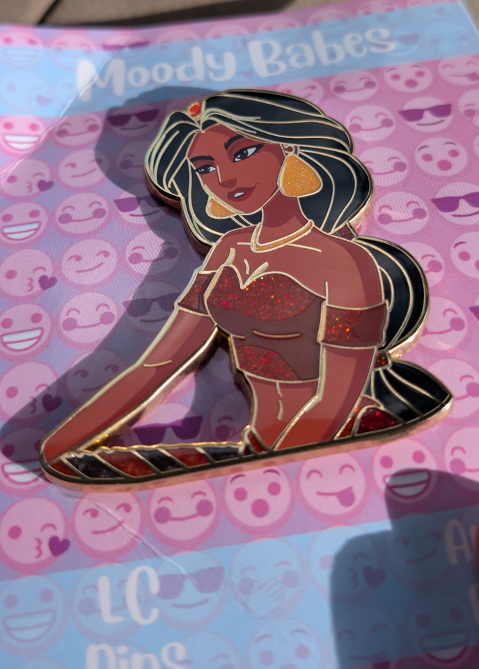 Disney Fantasy Pin Moody Babes LC Pins Jasmine Red LE 40 | eBay
