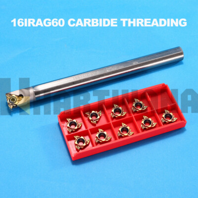 Lathe Internal Threading Boring Bar SNR0013N16 16IRG60 Carbide Insert ...