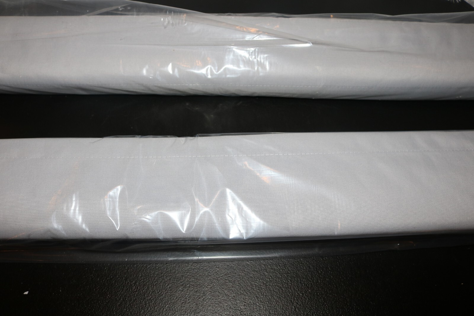 Arlo cordless lift fabric ROMAN SHADE blackout light gray 24x60 two ...