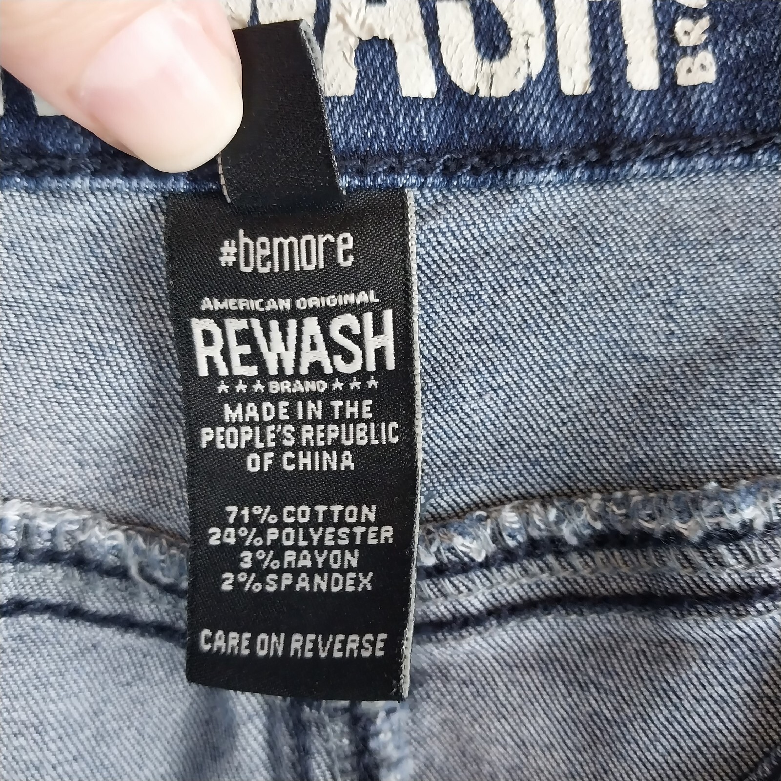 Rewash High Rise Button Fly Denim Shorts Distressed Raw Hem Women's ...