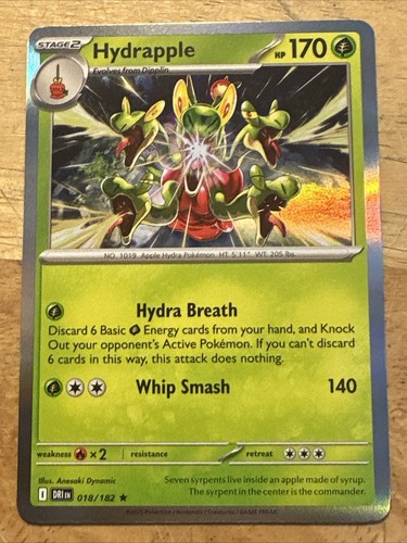 Hydrapple - 018/182 - Holo Rare - Destined Rivals - NM/M - Pokemon Card ...