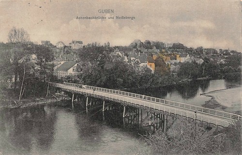 Guben Brandenburg, Achenbach Bridge And Neisse Mountains AK 1916 | eBay