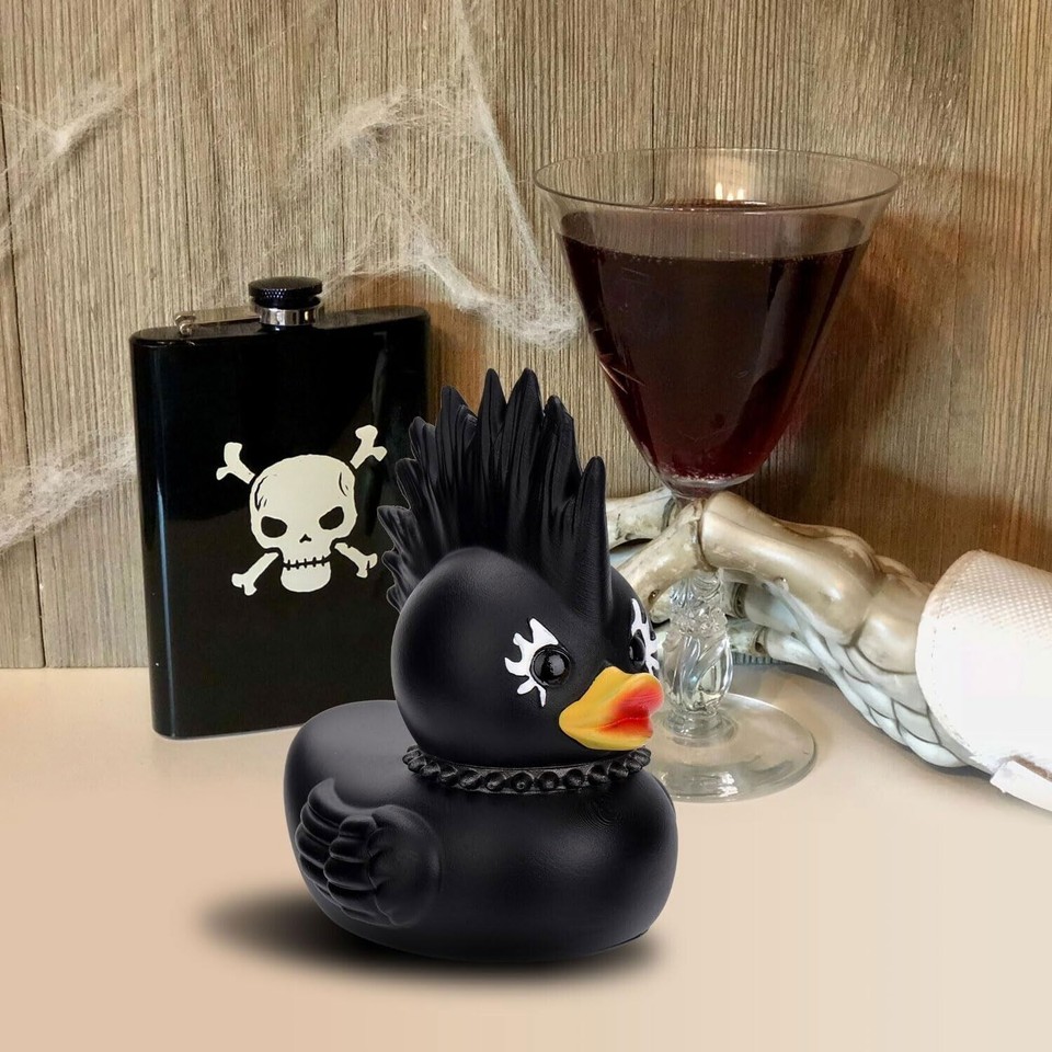 Dark Rubber Duck Rock Duck Satan Ducks,Novelty Halloween Ducks Home ...