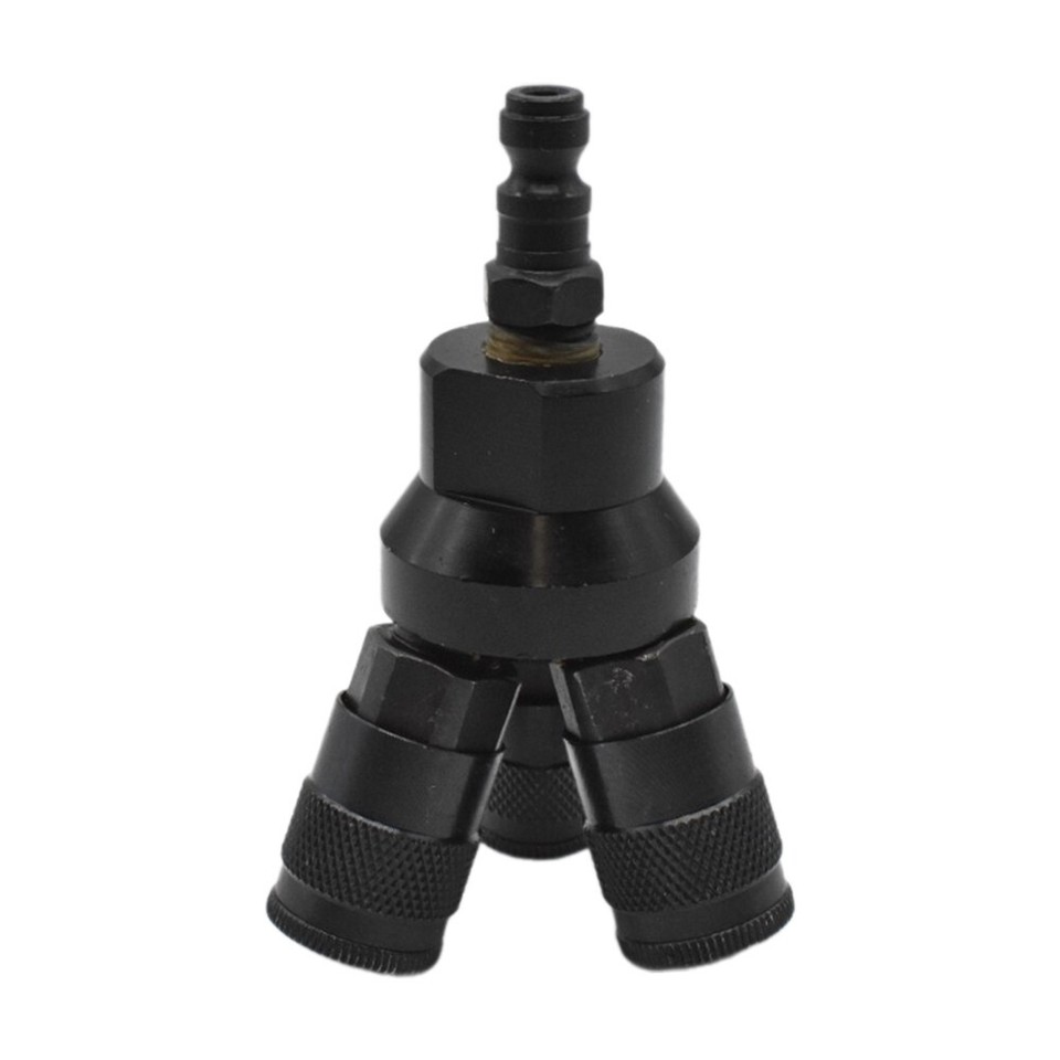 FPM44-KA4 Aluminum Round Manifold with Three 1/4 Inch Steel Automotive ...