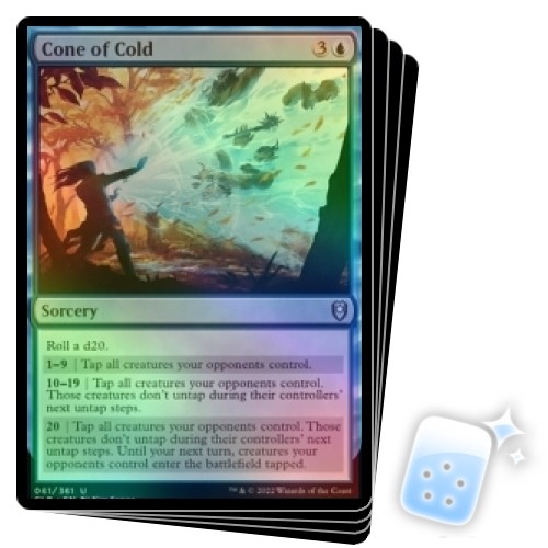 FOIL CONE OF COLD X4 Commander Legends: Battle For Baldur's Gate Magic ...