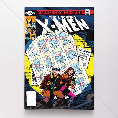 Uncanny X-Men Poster Canvas Vol 1 #141 Xmen Marvel Comic Book Art Print ...