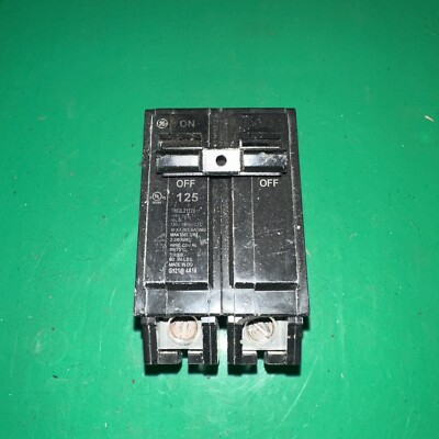 NEW GE General Electric THQL21125 Circuit Breaker 125 Amp, 120/240V, 2 ...