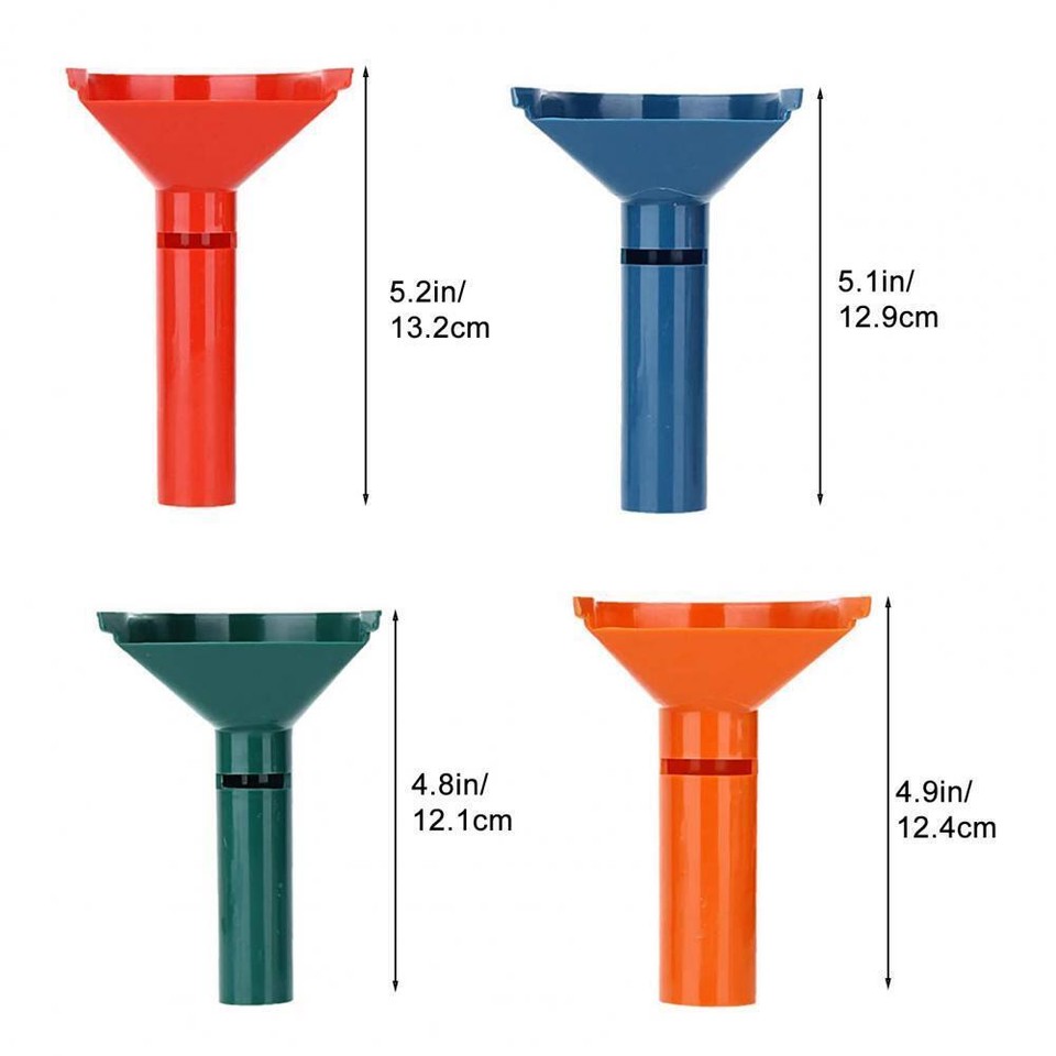 4PCS/SET 4 Color-Coded Coin Storage & Sorter Tubes Assorted Wrappers ...