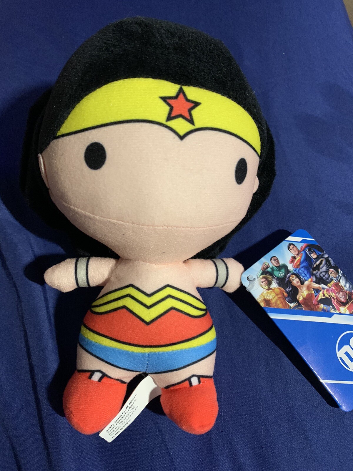 Brand New 7” DC Comic Chibi GDT WONDER WOMAN Plush NWT Warner Bro Toy ...
