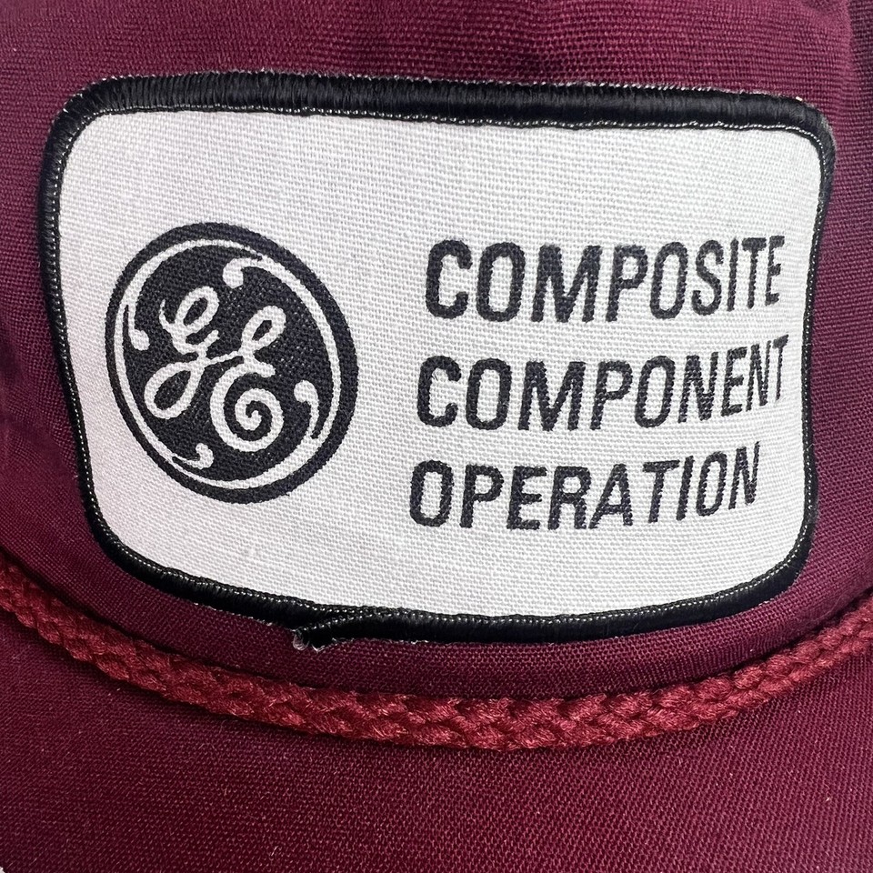Vintage GE Strapback Hat Patch - Composite Component Operation | eBay