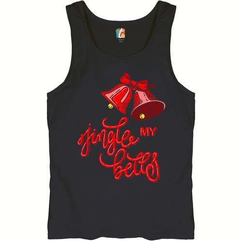 Jingle My Bells Tank Top Funny Naughty Inappropriate Christmas Men's ...