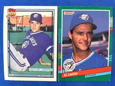 MLB - Al Leiter 1991 Topps 40th Anniv & 1991 Donruss Baseball - Blue ...