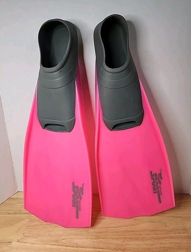 Dacor Swim Dive Scuba Fins Flippers Small Size 5-7 Pink / Gray | eBay