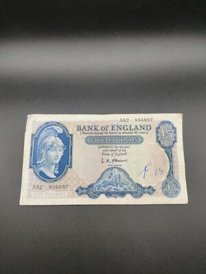 Bank of England L K O'BRIEN £5 Five Pounds Bank Note A52 856897 | eBay