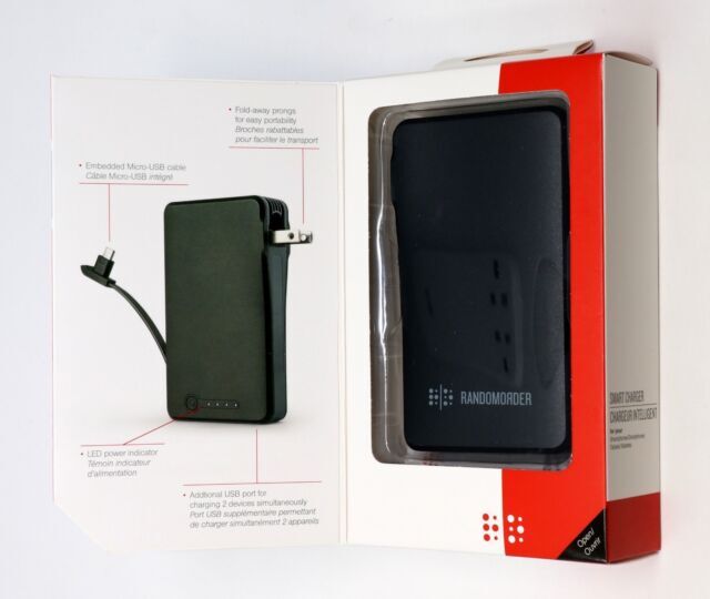Random Order MIC-9KSC-RO 3.1A 9000mAh Capacity Portable Charger - Black ...