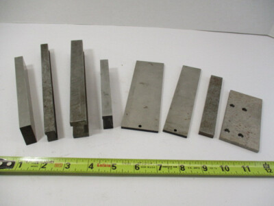 (8) Loose Different Sized Parallel Blocks Hardened Ground Precise Block ...