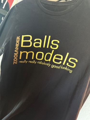 vintage Zoolander Balls Models Ben Stiller Will Ferrell Movie Tee ...