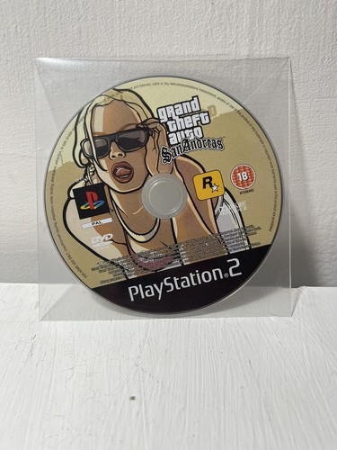 Grand Theft Auto: San Andreas GTA PS2 PlayStation 2 Disc Only ...