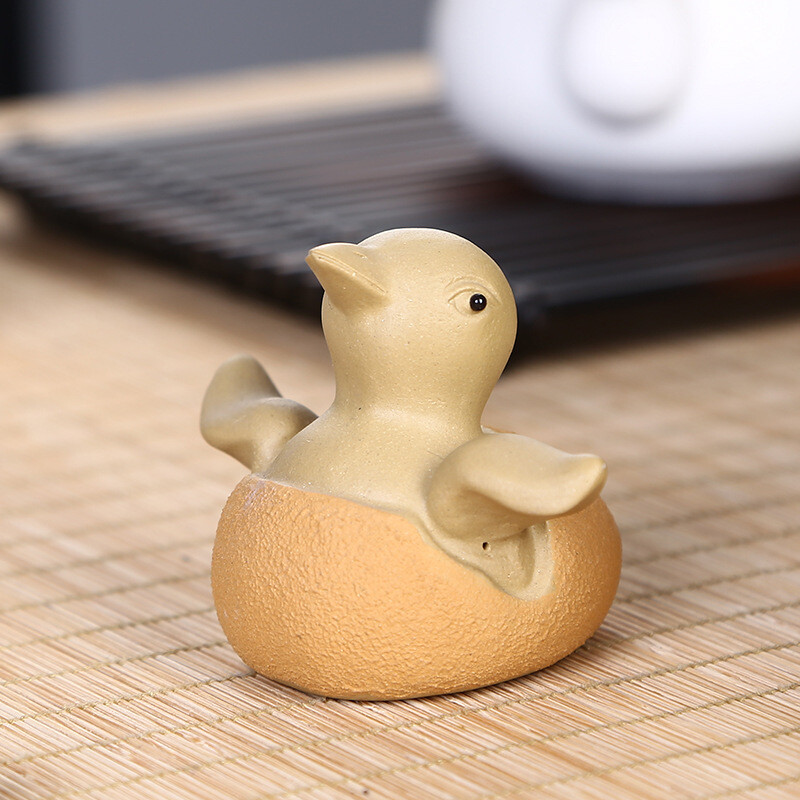 Handicraft Purple Sand Creative Duck Tea Pet Tea Set Sculpture ...
