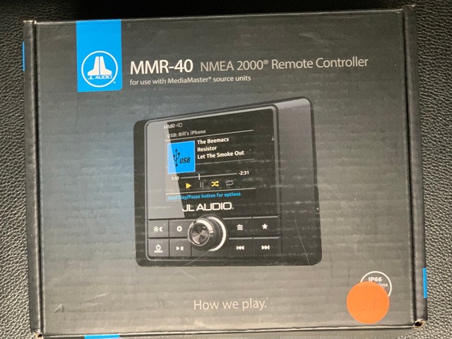 JL Audio Mmr-40 NMEA Wired Network Remote Controller for Mediamaster ...