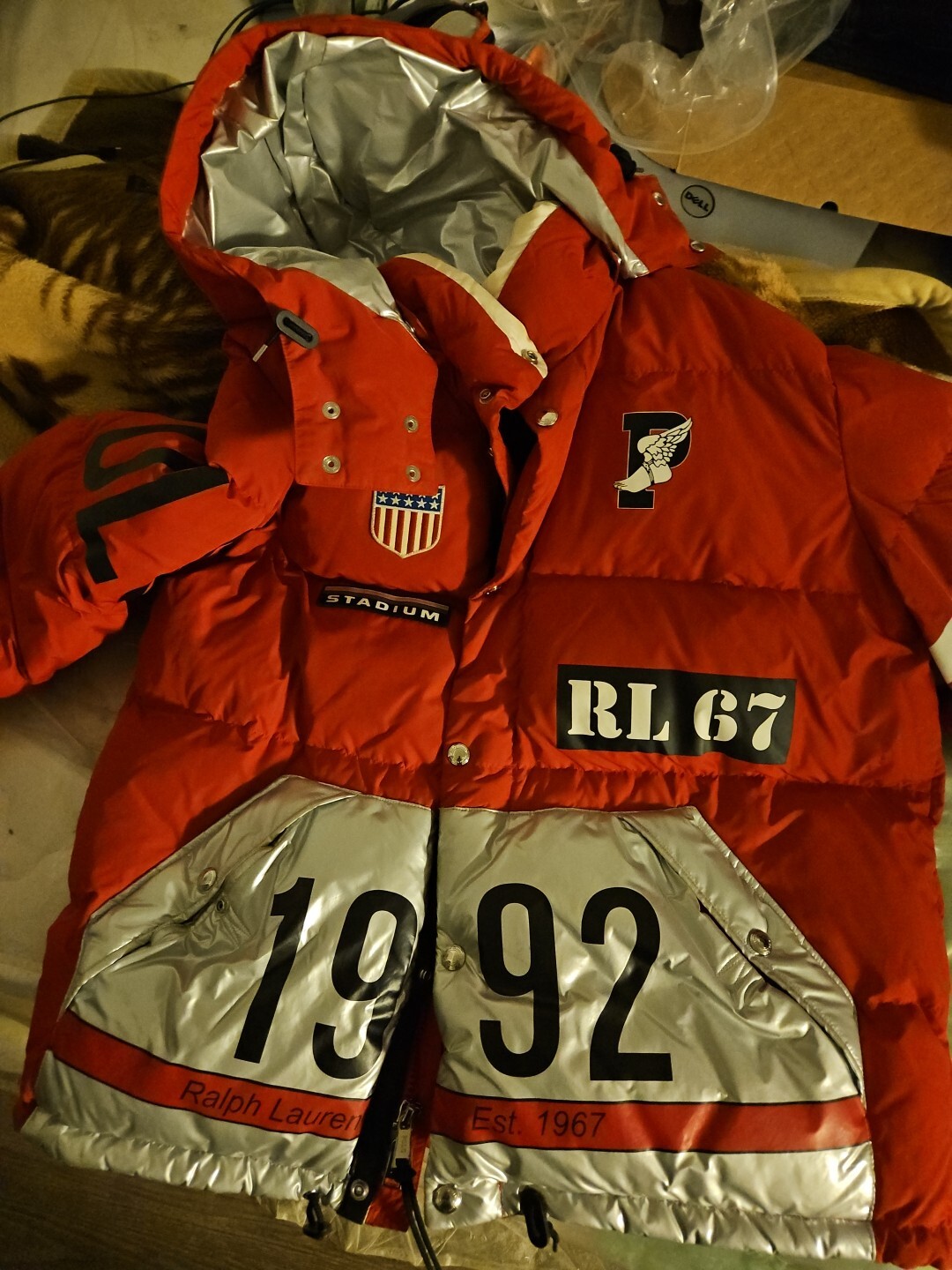 Polo Ralph Lauren Winter Stadium Pwing Jacket Coat Si… - Gem