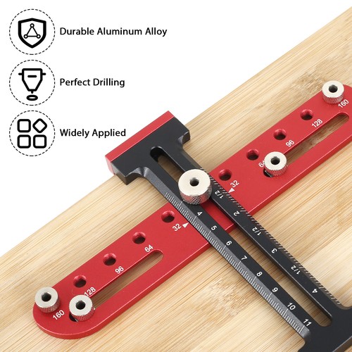 Cabinet Hardware Jig Aluminum Alloy Cabinet Handle Drill Guide Punch ...