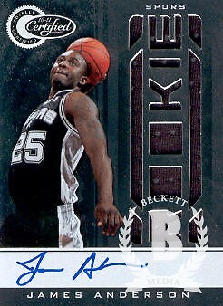2010-11 Totally Certified #174 James Anderson Jersey RC Auto /599 - NM ...