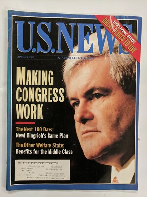 U.S. News & World Report magazine Making Congress Work April 10 1995 ...